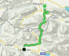 Via Alpina Purple Trail, Segment 64 : Pfronten - Tannheim, Bavaria ...