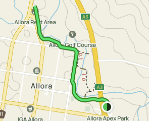 Apex Park to Allora Rest Area via Dalrymple Creek, Queensland ...