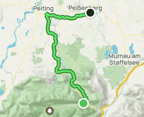 Ammer-Amper cycle path stage 1: Oberammergau - Peißenberg, Bavaria ...