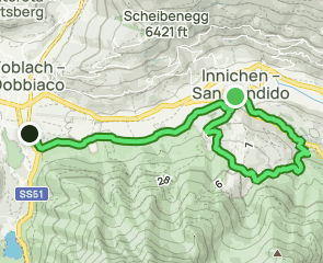 San Candido - Monte Baranci - Dobbiaco: 2 Reviews, Map - South Tyrol ...