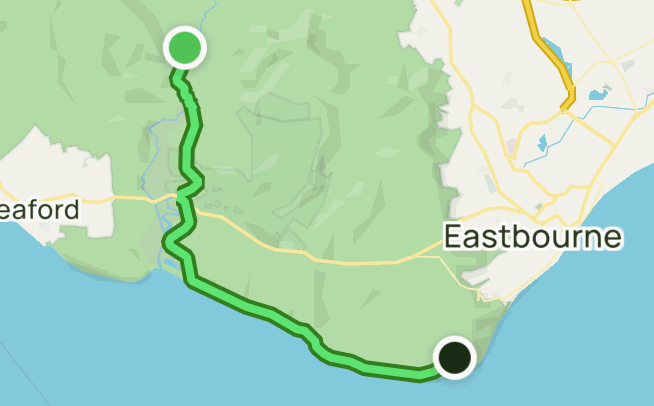 Beachy Head England Map