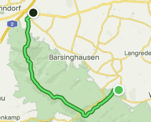 Deister-Kammweg between Egestorf and Bantorf, Lower Saxony, Germany - 3 ...