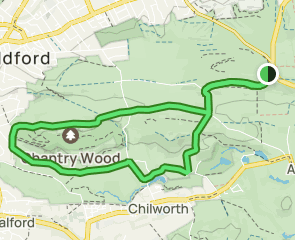 Newlands Corner, Chantry Wood and Chilworth Circular, Surrey, England ...