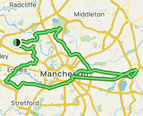 Swinton and Droylsden Circular, Greater Manchester, England - Map ...