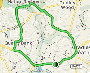Cradley Heath and Saltwells Circular, West Midlands, England - Map ...