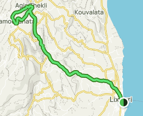 Lixouri - Agia Thekli - Damoulianata, Kefalonia, Greece - Map, Guide ...