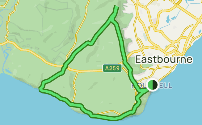 Beachy Head England Map