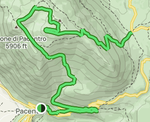 Monte Mileto - Passo San Leonardo via Pacentro, Abruzzo, Italy - Map ...
