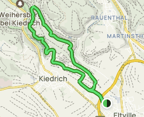Scharfenstein ruin and nature reserve "Weihersberg near Kiedrich" from ...