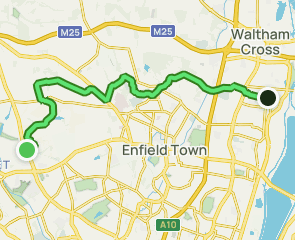 London Loop: Section 17 - Cockfosters to Enfield Lock, London, England ...