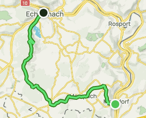 Mullerthal Trail Route 1: Moersdorf - Echternach, Echternach ...