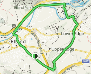 Elland - River Calder - Lower Edge - Upper Edge Circular, West ...