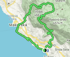 Tučepi - PD Vošac - Makarska, Split-Dalmatia, Croatia - Map, Guide ...