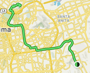 Bike from Molina Vieja to Cerro San Cristobal de Rimac, Lima, Peru ...