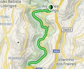 Alvações do Corgo e Antiga Linha do Corgo, Vila Real, Portugal - Map ...