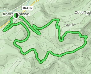 Abergynolwyn and Tarren Y Gesail Circular, Gwynedd, Wales - Map, Guide ...