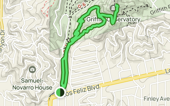 Griffith Park Hiking Map