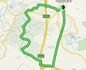 Hilsham - Polegate - Abbots Wood Circular, East Sussex, England - 2 ...