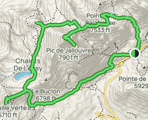 Pointe Blanche, Pic de Jallouvre, Lac de Lessy, Aiguille Verte: 296 ...