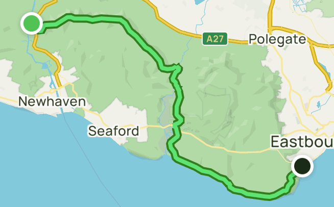 Beachy Head England Map