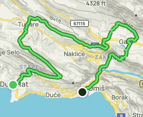 Dalmatia Ultra Trail: Dugi Rat - Omis, Split-Dalmatia, Croatia - Map ...