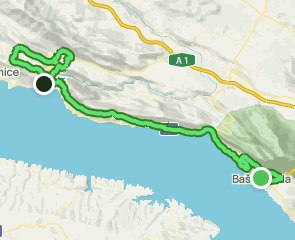 Dalmacija Ultra Trail: Baška Voda - Omiš, Split-Dalmatia, Croatia - Map ...