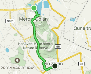 Bental Reservoir to Ein Zivan Campground via Mount Bental, Golan ...