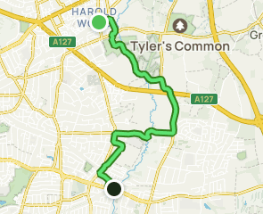 London Loop: Section 22 - Harold Wood to Upminster Bridge, London ...