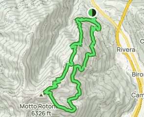 Monte Ceneri - Tamaro hut - Camusio Circular, Ticino, Switzerland - Map ...