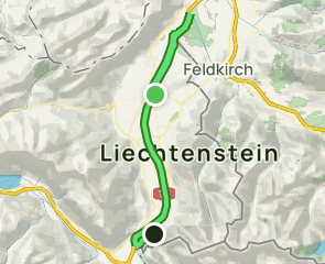 Liechtenstein Nord - Süd von Bendern, Liechtenstein - Map, Guide ...