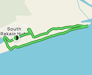 Rakaia River Mouth from South Rakaia Huts, Canterbury, New Zealand ...
