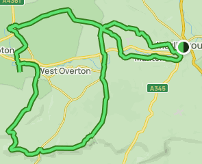 Marlborough, Avebury, and West Woods Circular, Wiltshire, England - Map ...