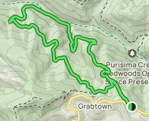 Grabtown Gulch to Purisima Creek Loop, California - 1,718 Reviews, Map ...