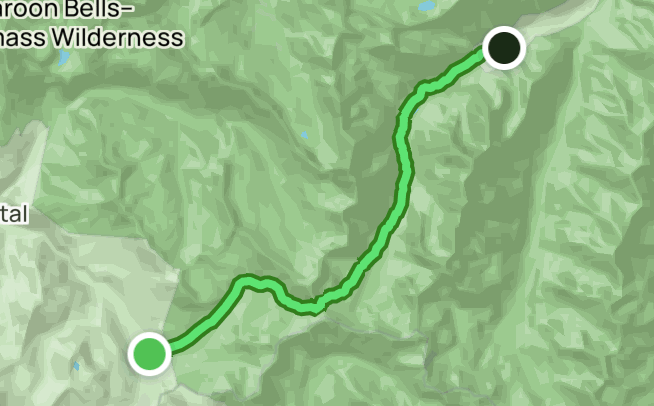 Maroon Bells Trail Map