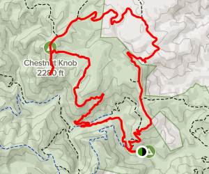 River to Chestnut Knob to Sawtooth Loop | Map, Guide - North Carolina ...