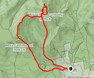 Mount Whiteface and Passaconaway Loop | Mapa, Guía - New Hampshire ...
