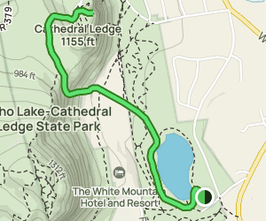 Cathedral Ledge from Echo Lake: 900 Reviews, Map - New Hampshire ...