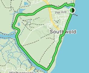 Southwold Circular via Buss Creek and Marsh, Suffolk, England - 76 ...
