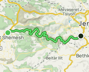 Beit Shemesh to Jerusalem via Northern Sorek River, Jerusalem, Israel ...