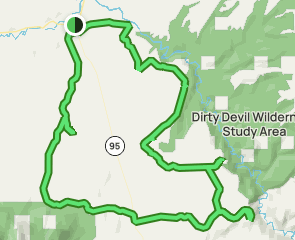 Dirty Devil Lookout, Burr Point, and Petrified Forest OHV Trail, Utah ...