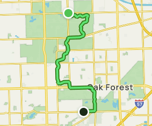 Tinley Creek Red, Green, and Purple Trails from 135th Street: 14 ...