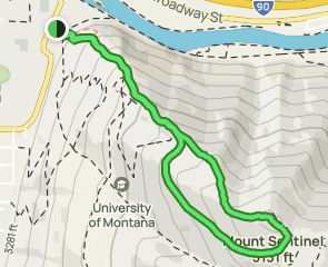 Mount Sentinel via Hellgate Ridgeline Loop , Montana - 166 Reviews, Map ...