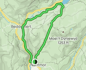 Nantmor, Llyn Dinas, and Beddgelert Circular, Gwynedd, Wales - 526 ...