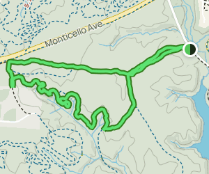 Monticello Trail and Matoaka Woods Trail from Compton Drive | Map ...