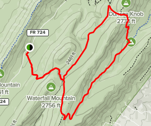 Middle Mountain via Scothorn Gap and Massanutten Trail | Map, Guide ...