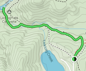 Licklog and Pigpen Falls via Foothills Trail: 626 foto's - South ...