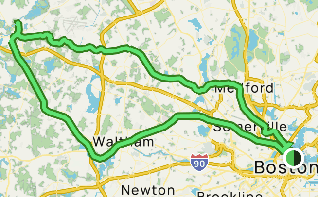 Paul Reveres Ride Map