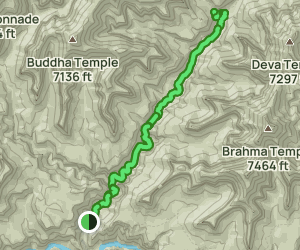 Phantom Ranch to Ribbon Falls via North Kaibab Trail: 164 Reviews, Map ...