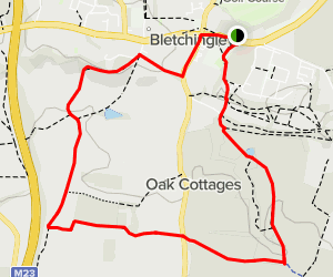 The Bletchingley Arms Greensand Country Path Circular - Surrey, England ...