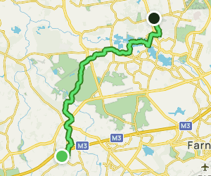 Three Castles Path: Winchfield to Crowthorne - Hampshire, England ...